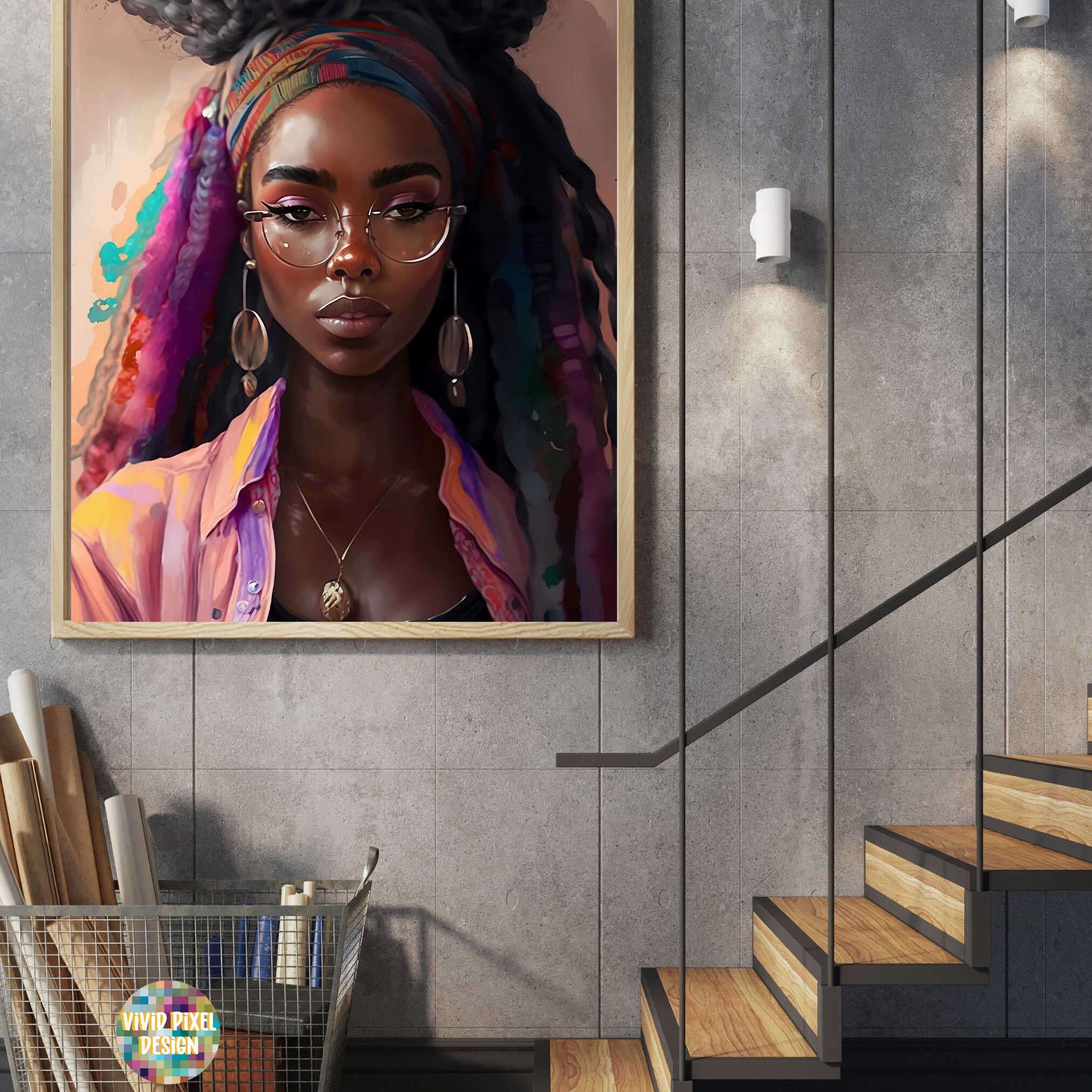 Black Art, Black Woman Art, Printable Wall Art, Black Art Print, Black Girl Magic, Wall Art ...