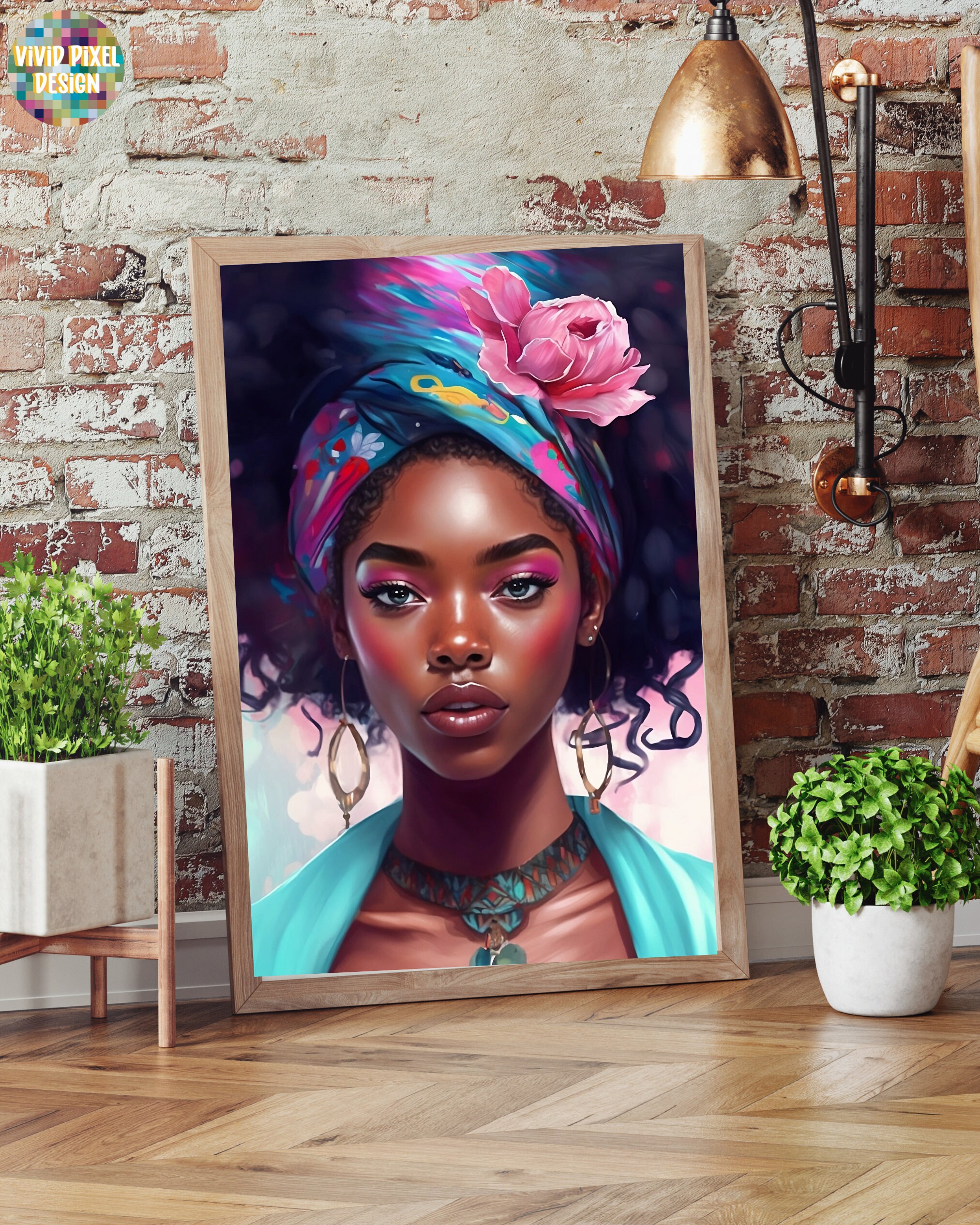Black Art, Black Woman Art, Printable Wall Art, Black Art Print, Black Girl Magic, Wall Art ...