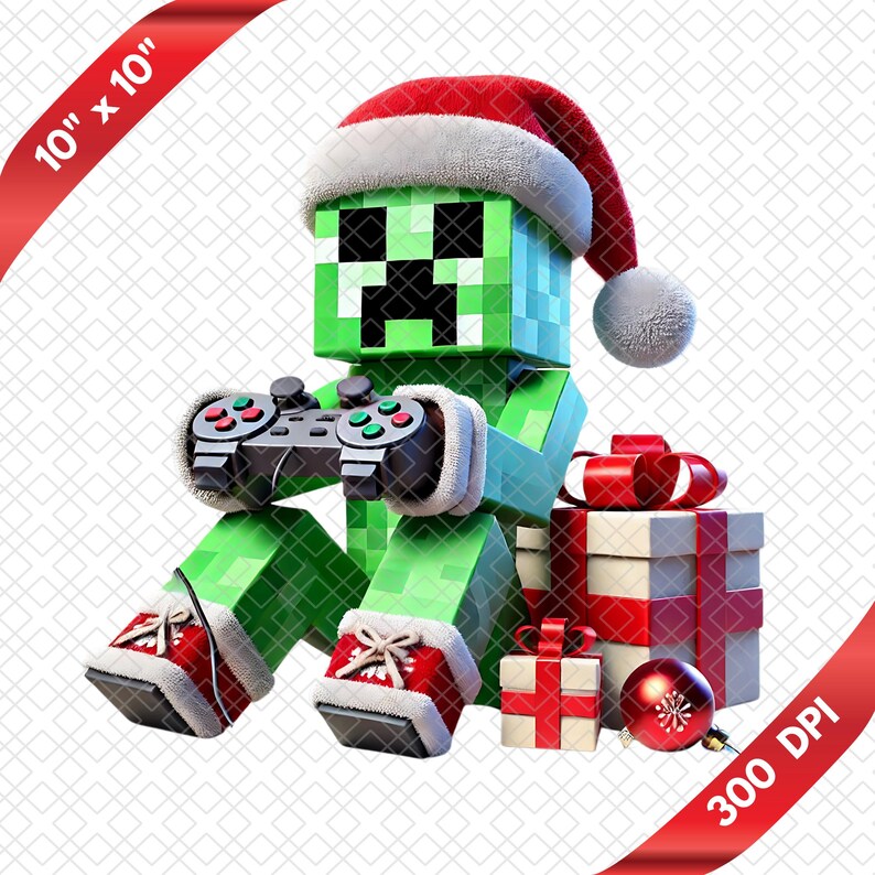 Minecrafter Christmas Png,creeper Christmas Png,minecraft Christmas Png ...