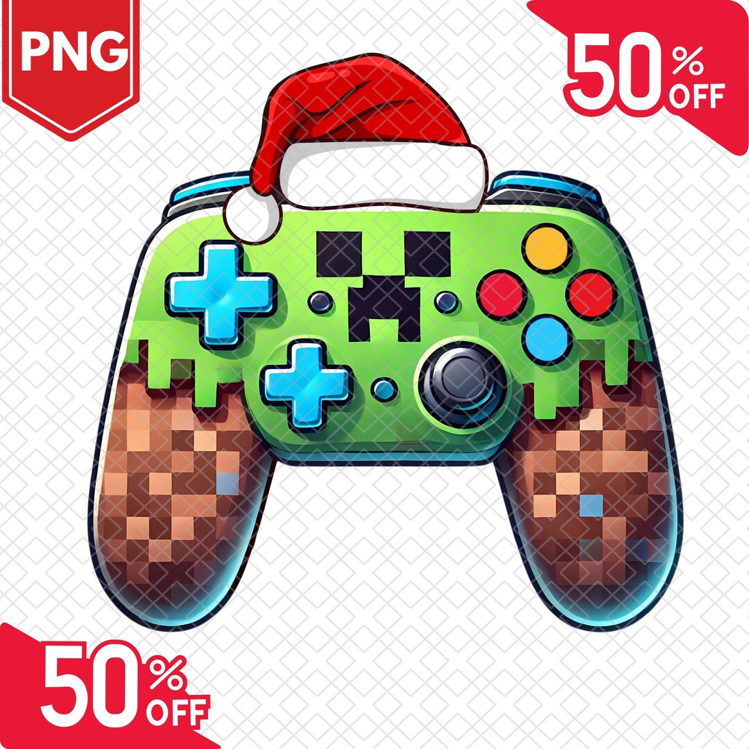 Christmas Gamer Png: Santa Hat Pixel Art (digital Download) - Etsy