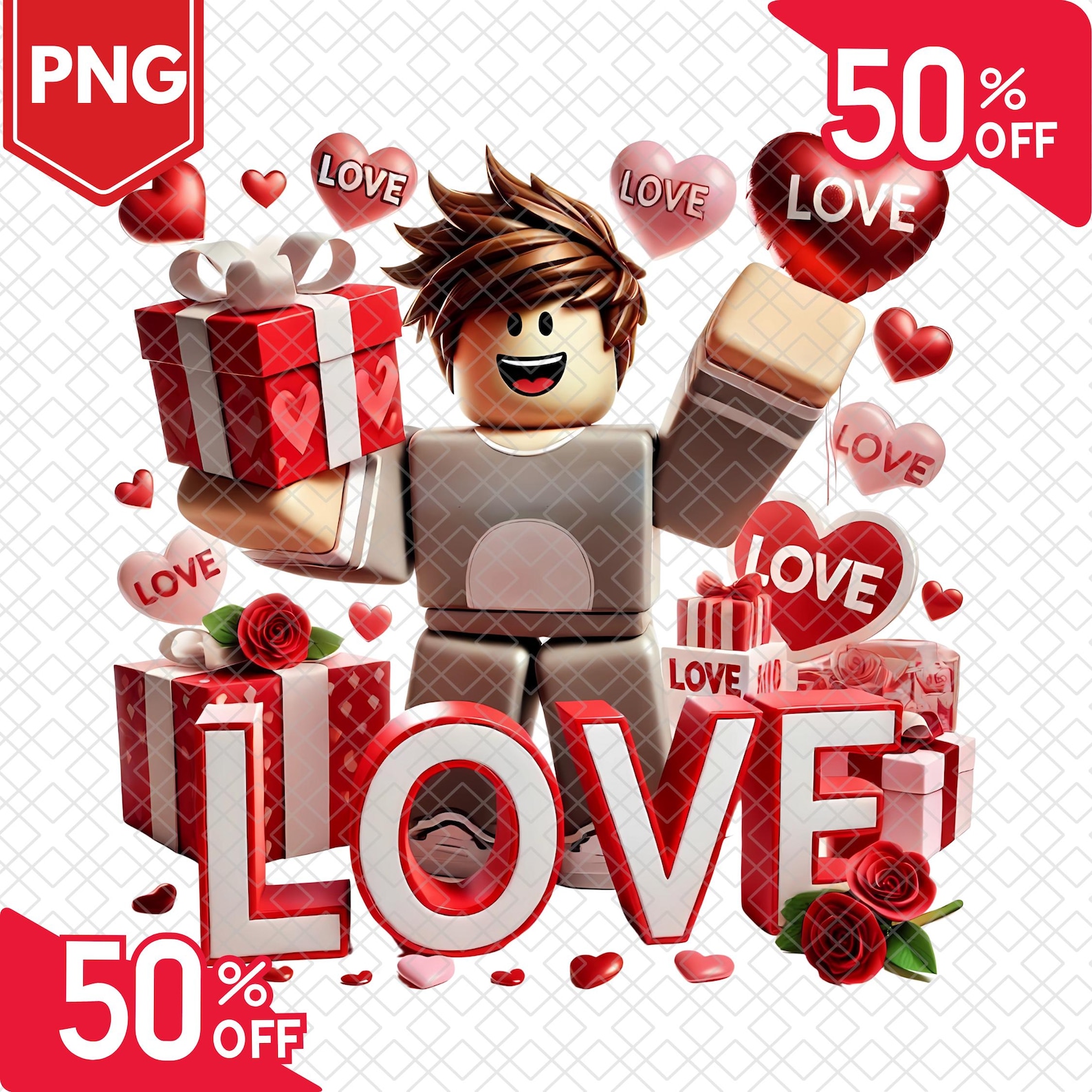 Roblox Valentines Png, Roblox Valentines Shirt, Roblox Happy Valentines ...