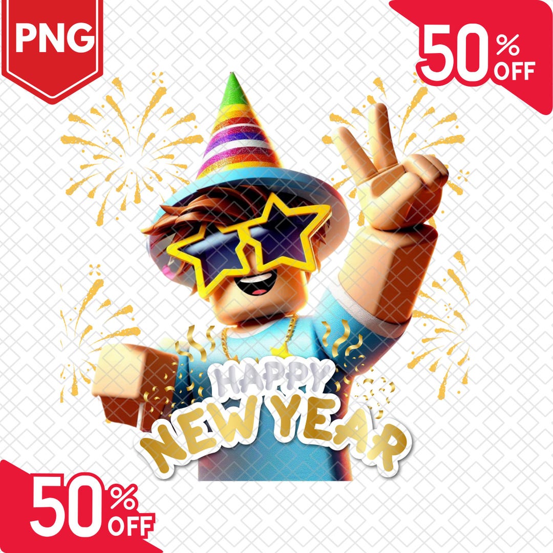 Roblox New Year Png, Roblox Happy New Year Png,roblox New Year 2025 ...
