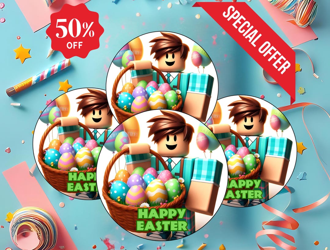 Roblox Easter Sticker, Roblox Happy Easter Sticker, Happy Easter ...
