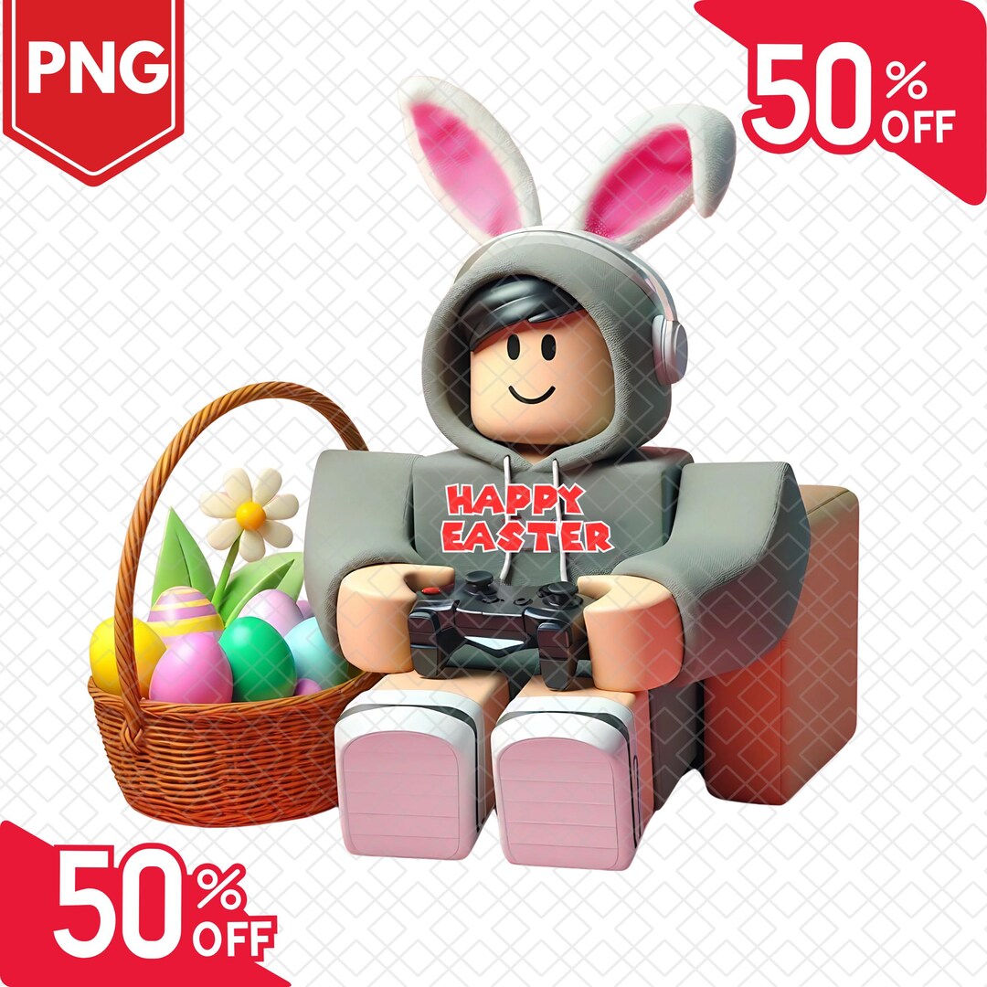 Blocky Game Easter, Blocky Game Easter Png,easter Gamer Png, Easter Png ...