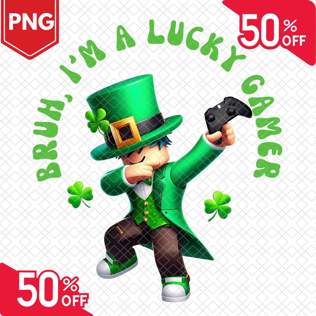 Blocky Game St. Patrick Day Png,blocky Game Lucky Png,st. Patrick's Day ...