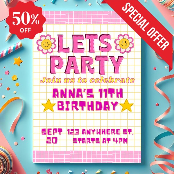 Birthday Patch, Patch Party Invitation, Patch Birthday, Patch Letter ...