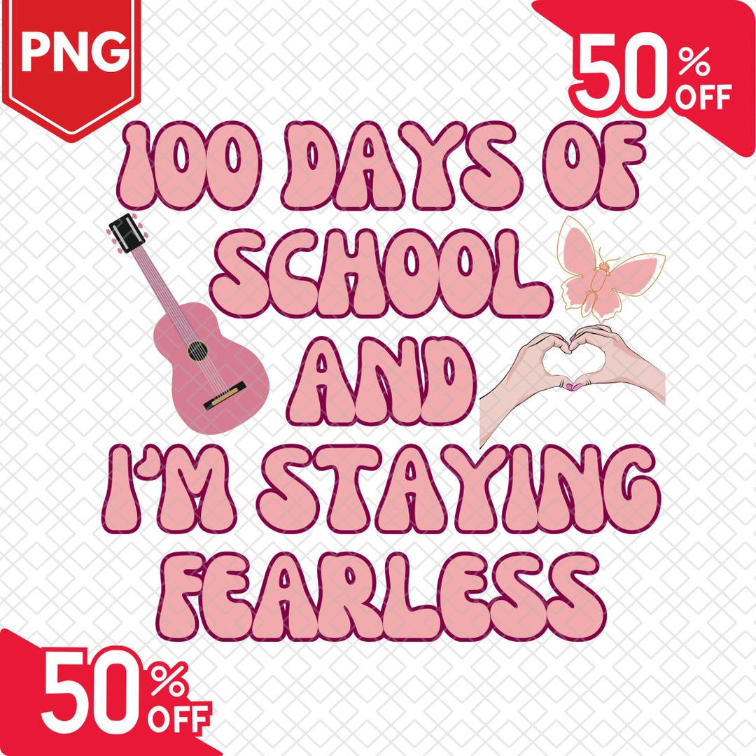 100 Days of School PNG: Taylor Swift Era, Swiftie Design (digital ...