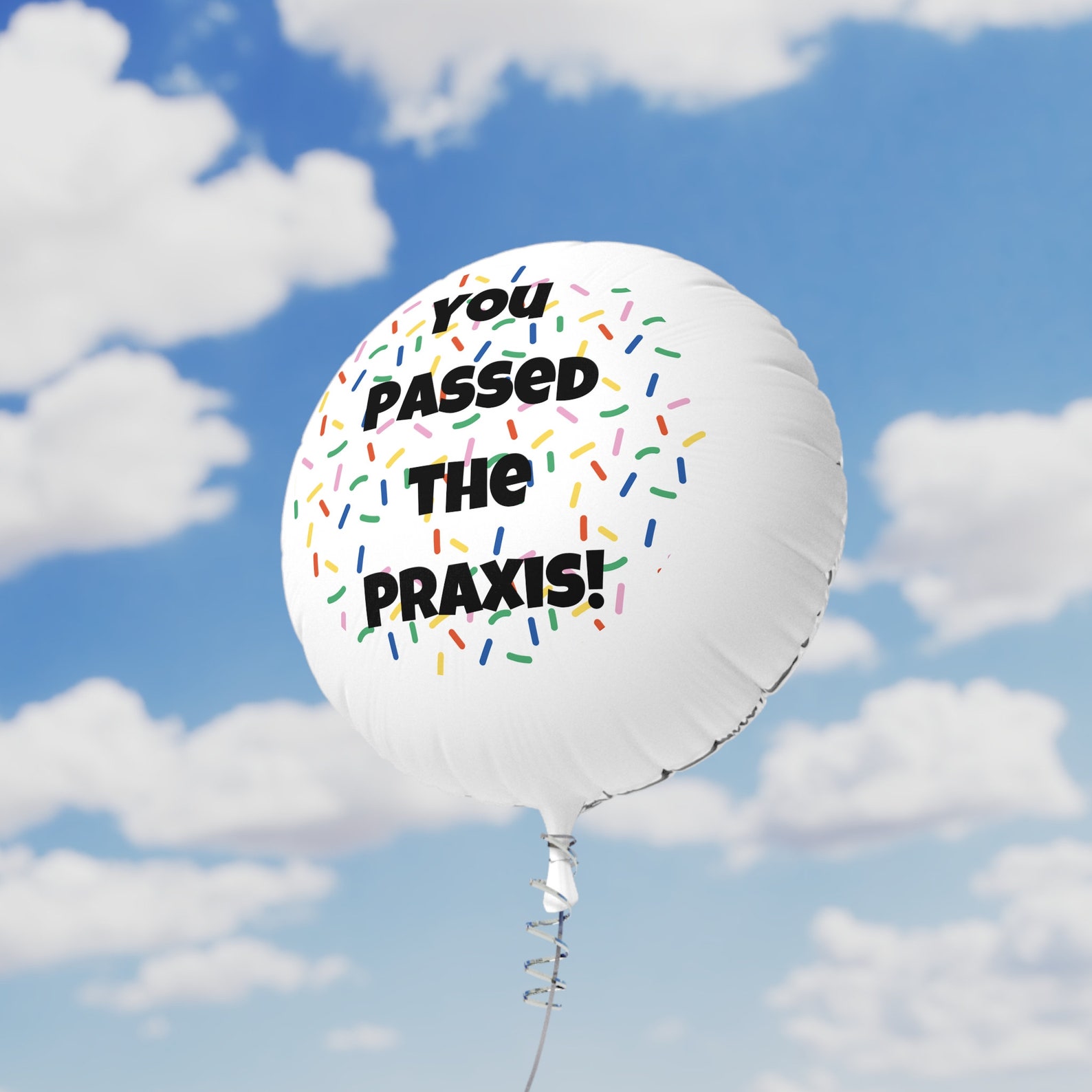 You Passed the Praxis Congratulations Helium Balloon Gift for SLP Aud ...