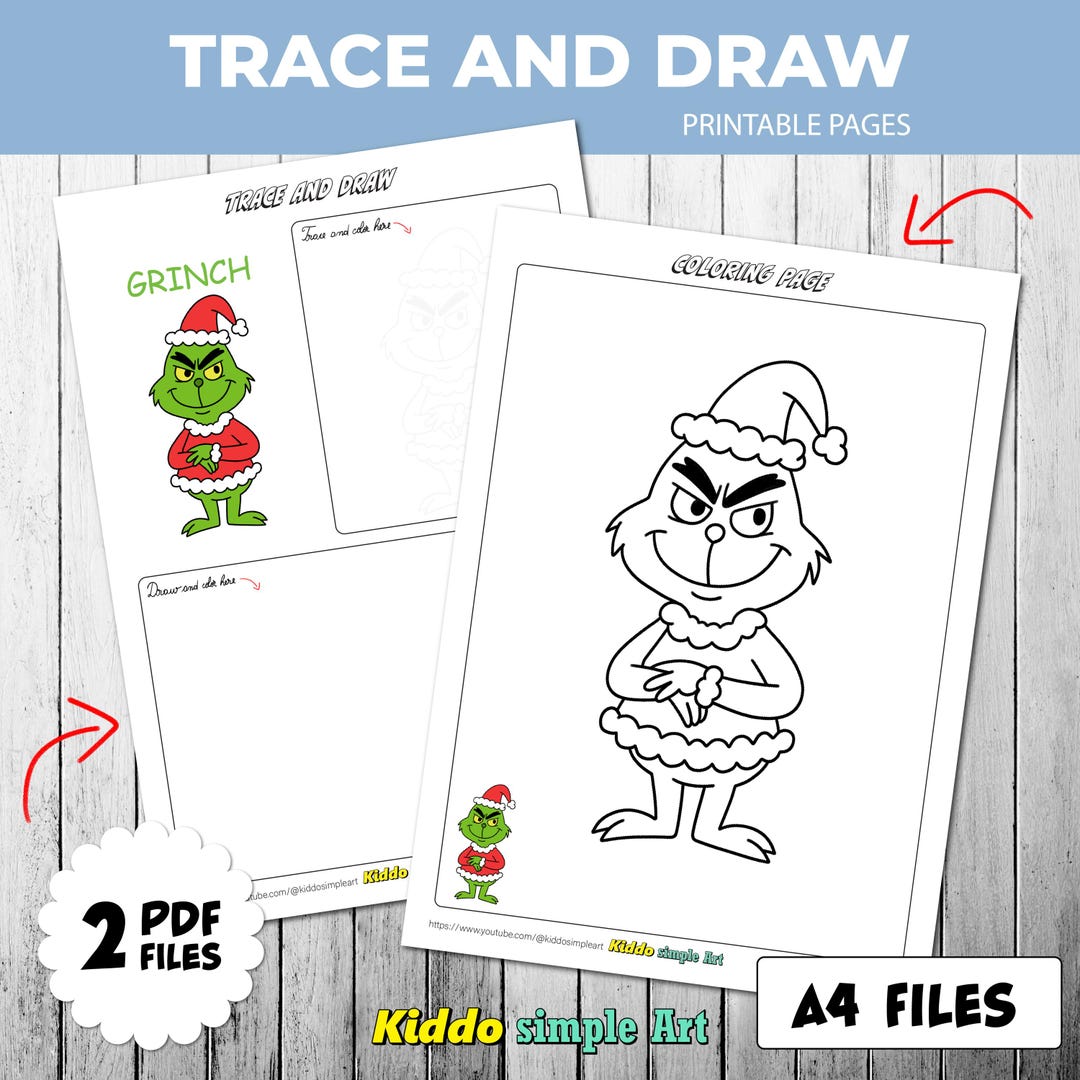 Grumpy Green Creature Coloring Pages PDF | Green Creature Drawing ...