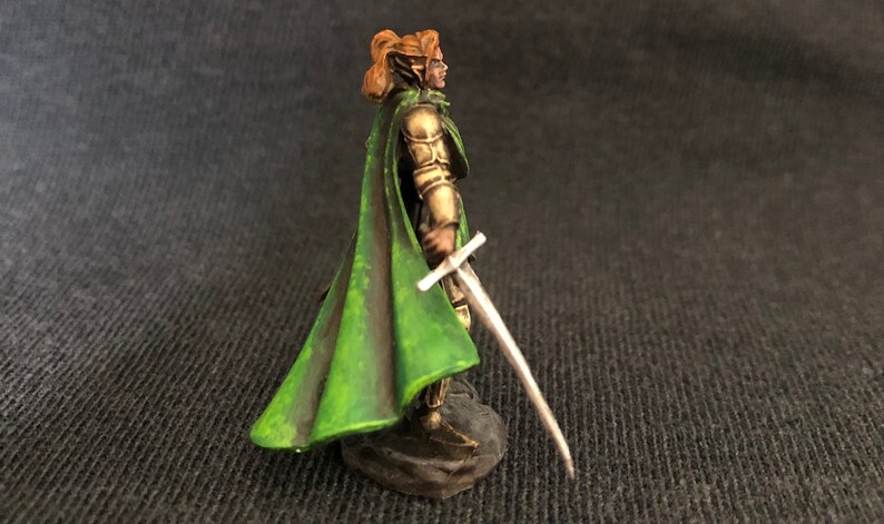 Female Half-elf Fighter, Paladin : Hand Painted Dungeons and Dragons ...
