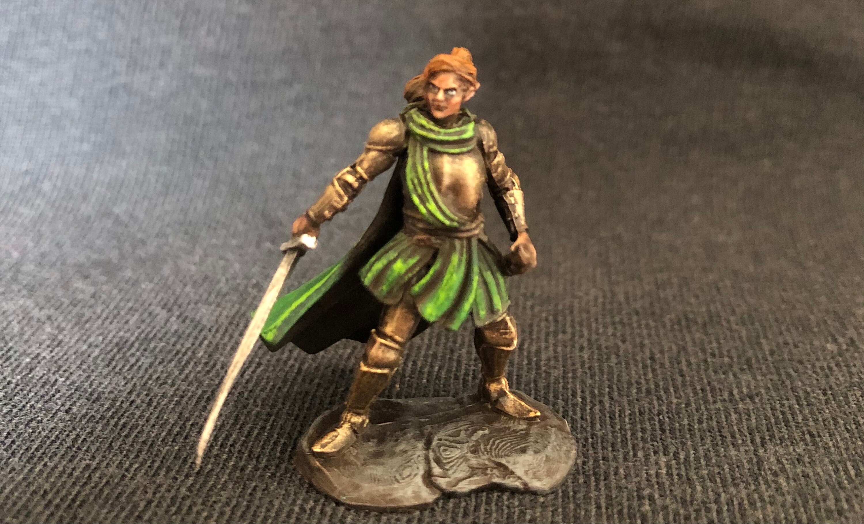 Female Half-elf Fighter, Paladin : Hand Painted Dungeons and Dragons ...