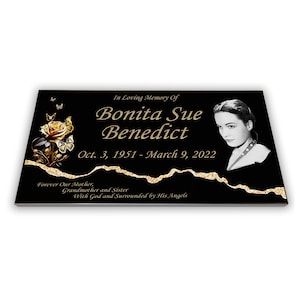 Gold Style Headstone / Grave Marker - Etsy