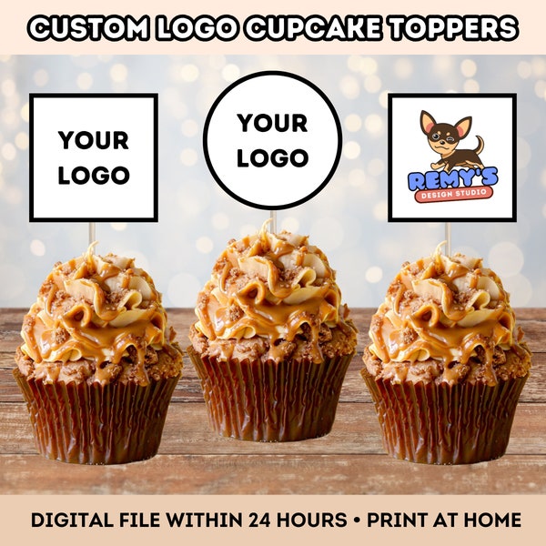 Logo Cupcake Toppers - Etsy