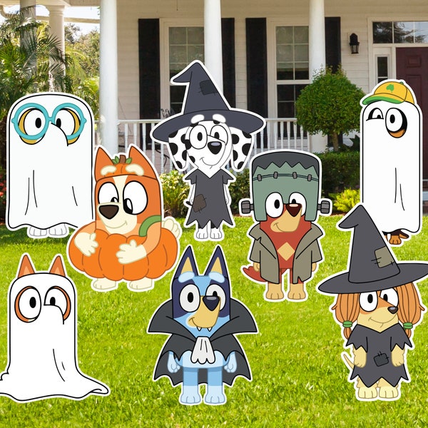 Bluey Halloween Cutouts - Etsy