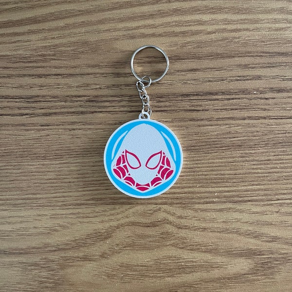 Gwen Stacy Keychain - Etsy UK