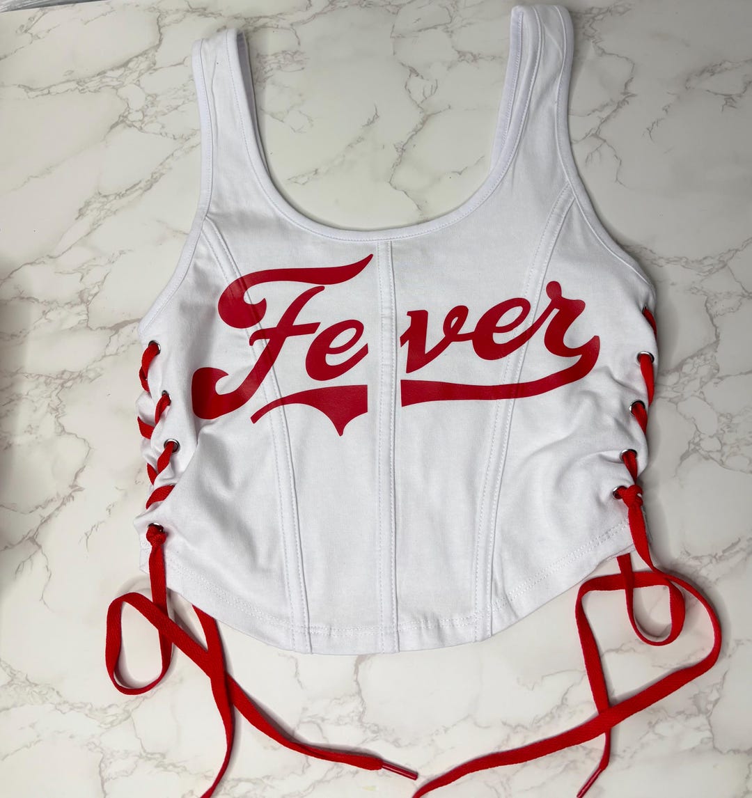 Indiana Fever With Side Cuts and a Red Lace - Etsy