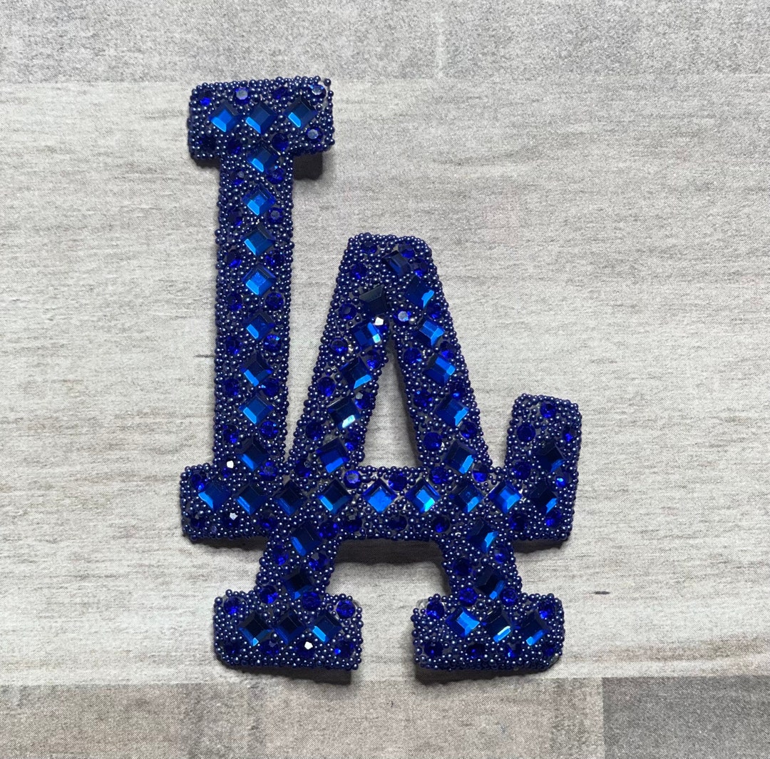 LA Rhinestone Iron on Patch - Royal Blue - Etsy
