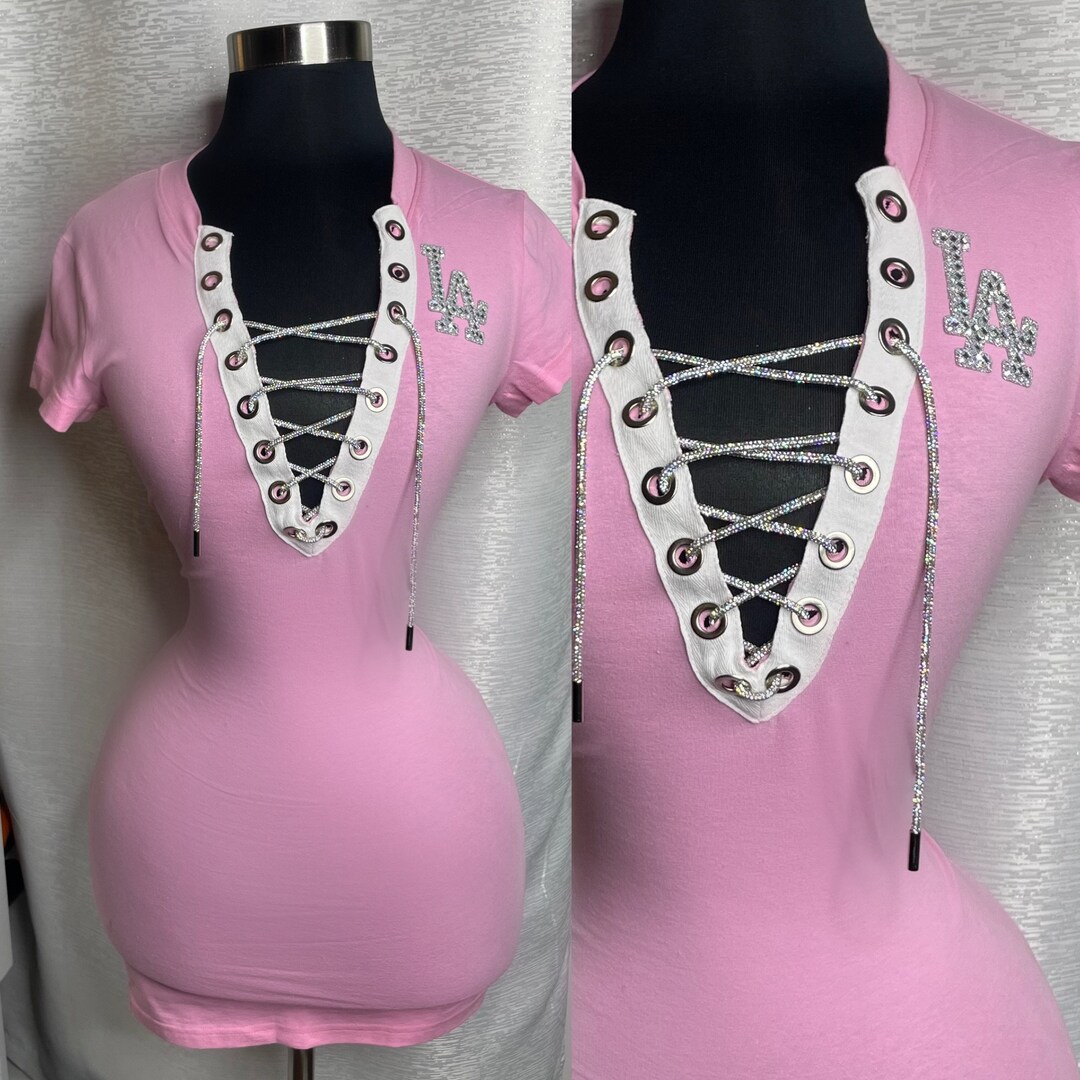 LA Rhinestone Mini Dress - Barbie Pink - Etsy