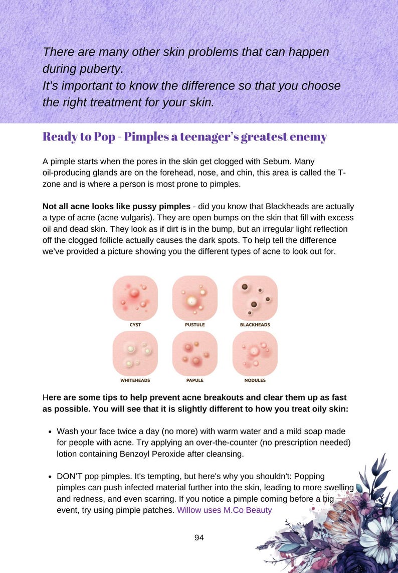 Tween Girl's Puberty Guide: Self-love Journal & Activity Book - Etsy ...
