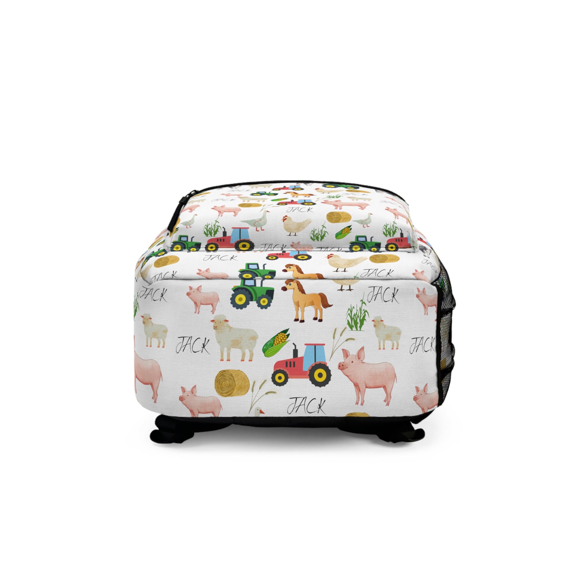 Personalised Farm Animals and Tractor Backpack, School Bag, PE Bag ...