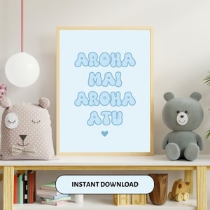 Aroha Wall Art - Māori Wall Art - Te Reo Māori Art - - Etsy