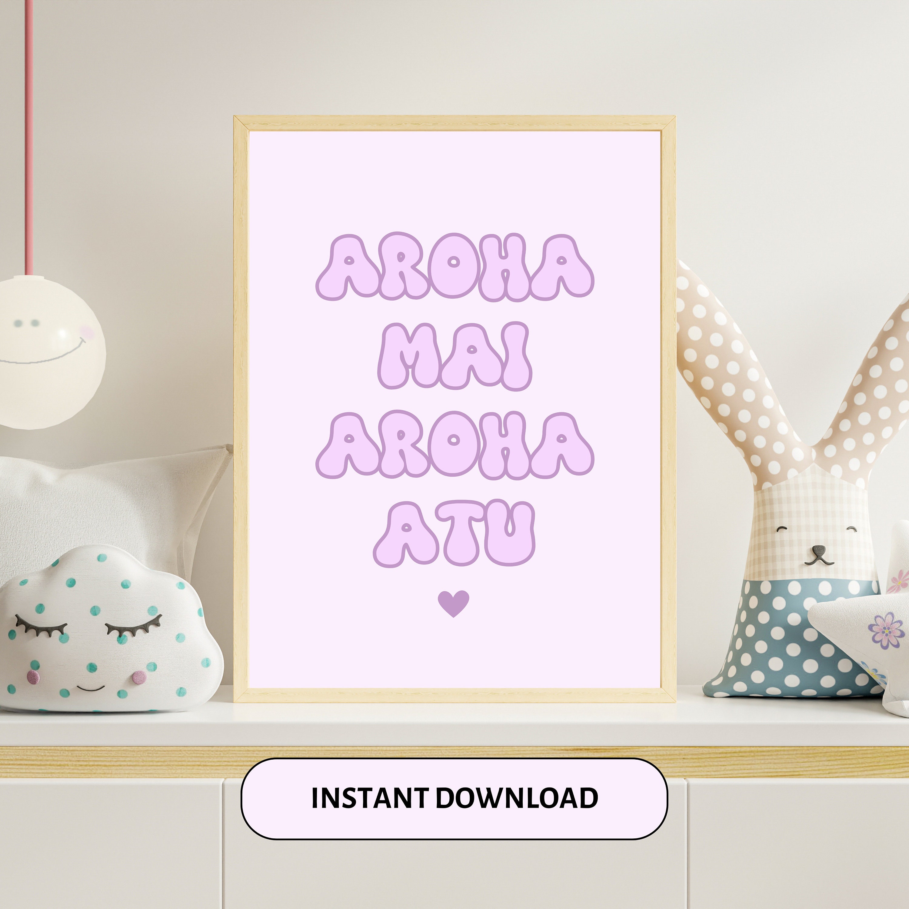 Aroha Wall Art - Māori Wall Art - Te Reo Māori Art - - Etsy