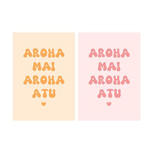 Aroha Wall Art - Māori Wall Art - Te Reo Māori Art - - Etsy