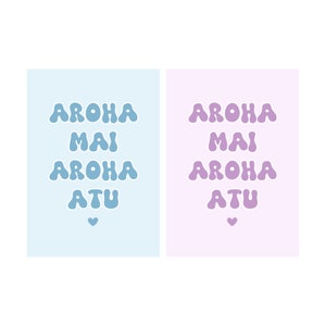 Aroha Wall Art - Māori Wall Art - Te Reo Māori Art - - Etsy