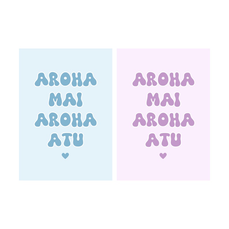 Aroha Wall Art - Māori Wall Art - Te Reo Māori Art - - Etsy