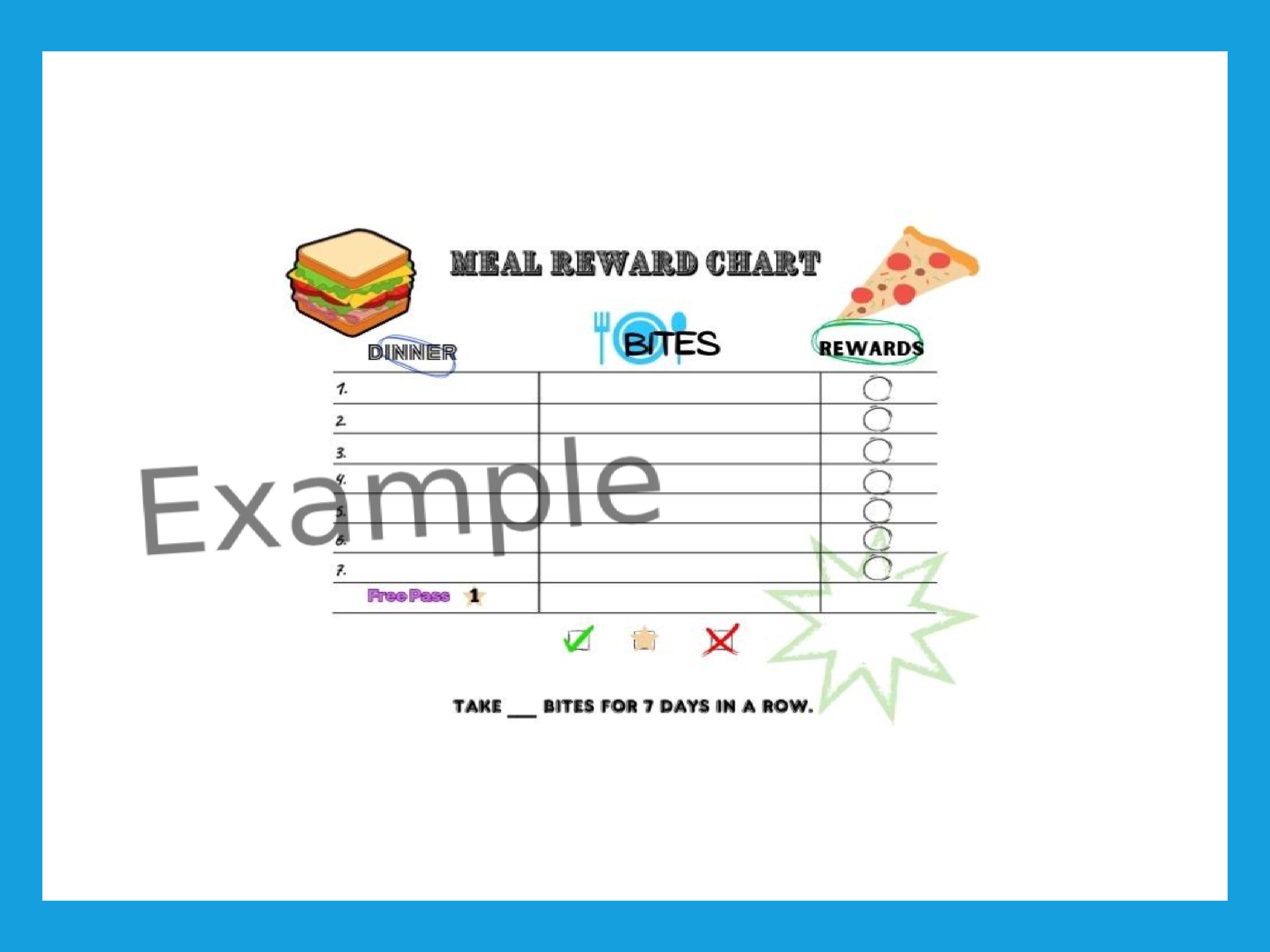 EDITABLE Kids Chore Chart Meal Chart Kids Schedule - Etsy