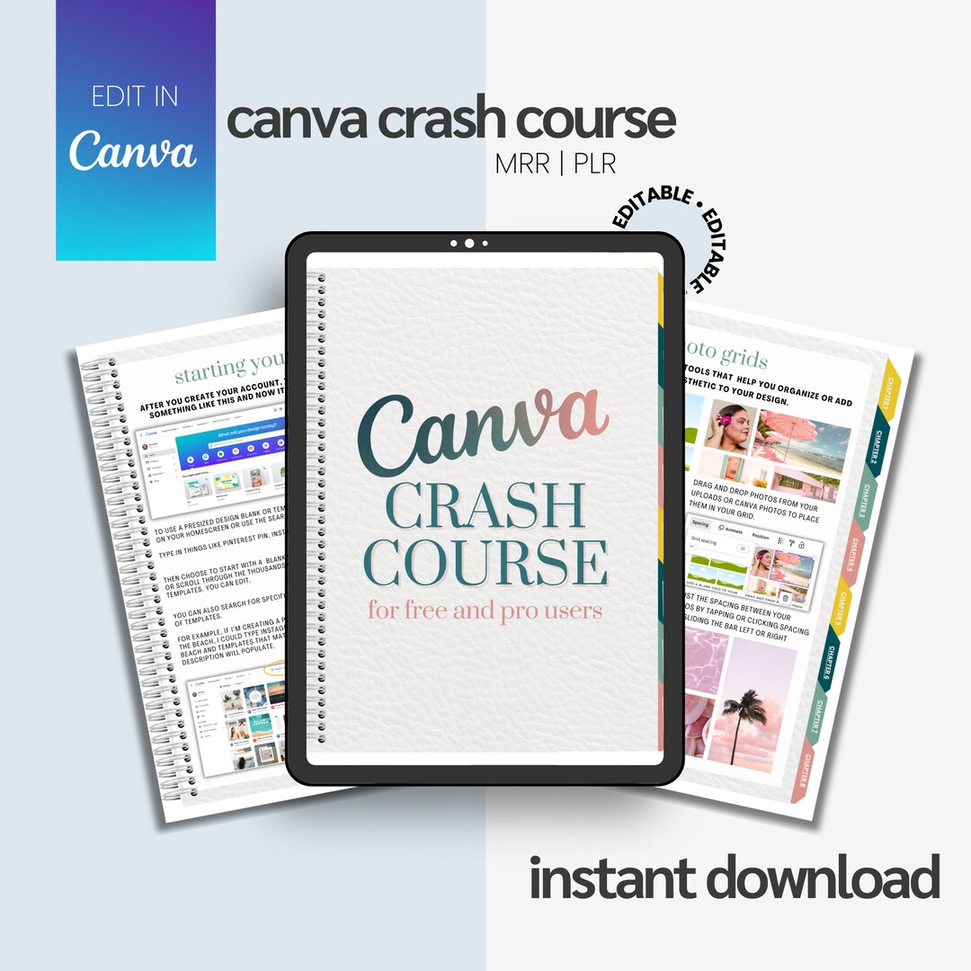Canva Crash Course Digital Guide - Etsy
