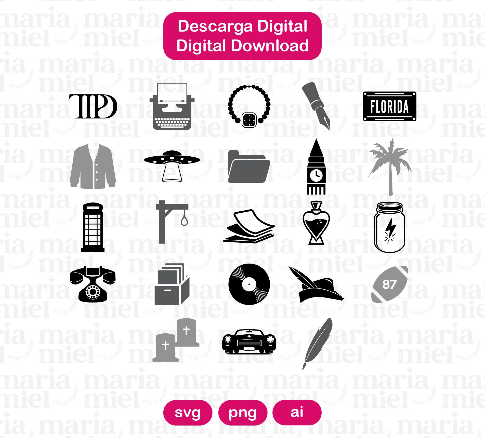 Taylor Swift Icons TTPD Tortured Poets Digital Download - Etsy UK