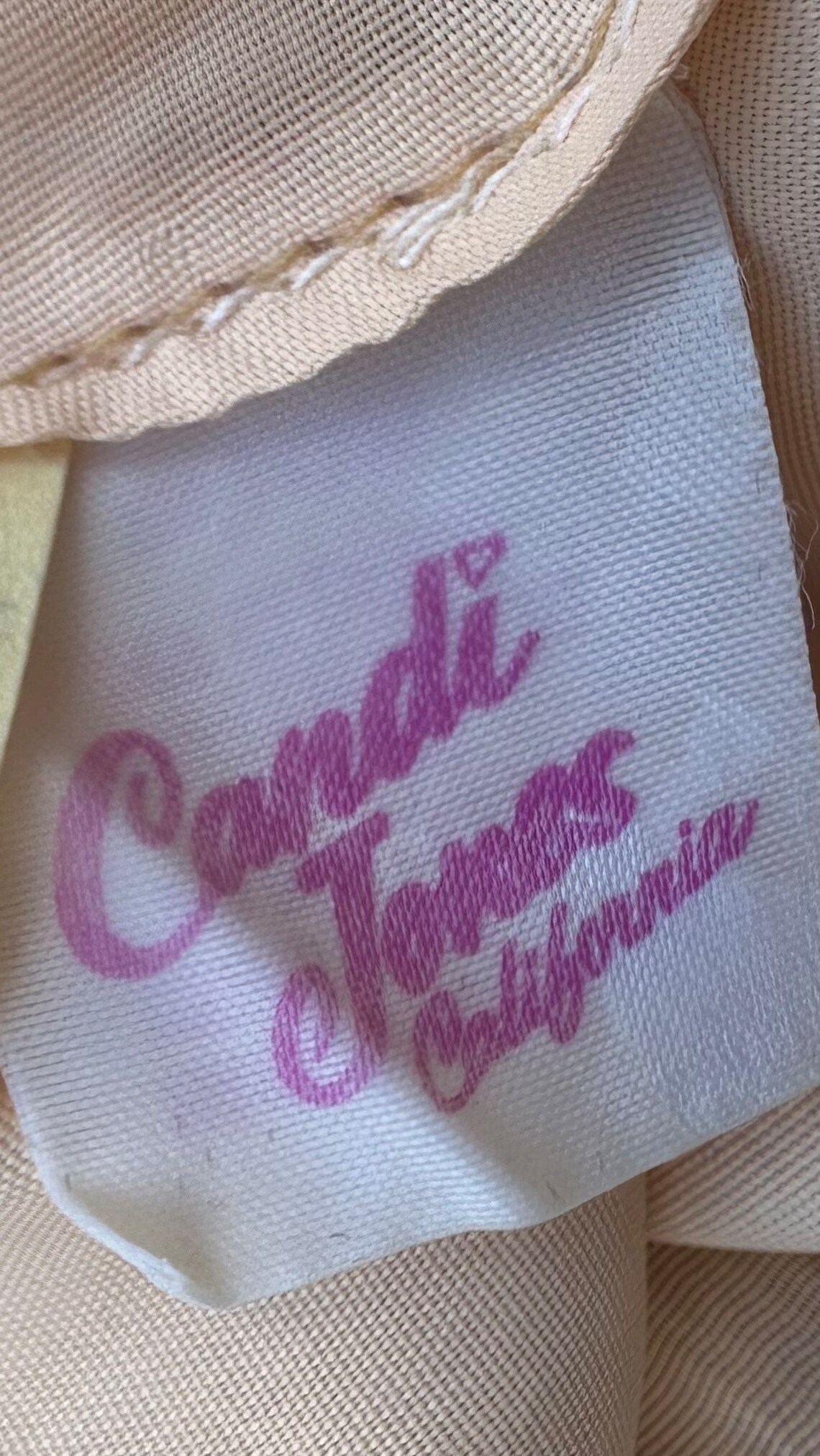 Vintage 1970s Peaches & Cream Lacey Prairie Dress by Candi Jones ...