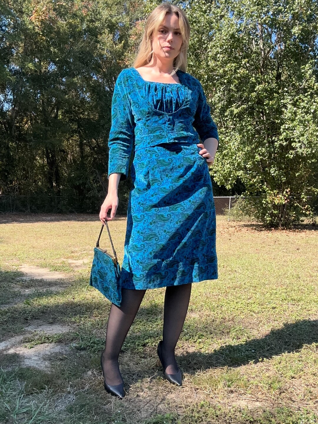 Vintage 1960’s 3 Piece Velvet Set - Etsy