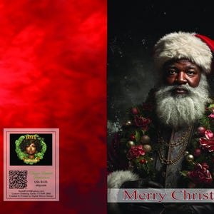 African Santa Claus Christmas Card, Merry Christmas Greeting Card ...