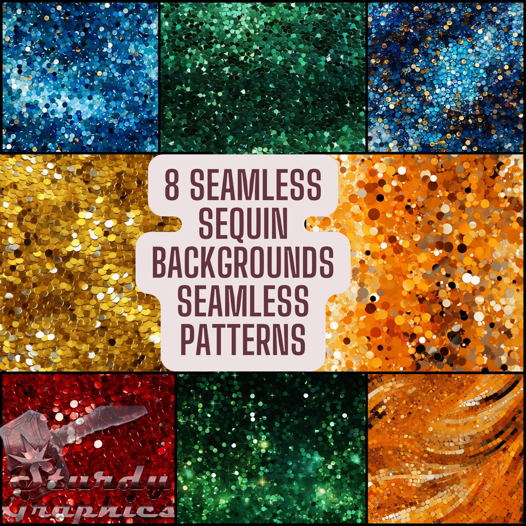 Sequin Background Seamless Pattern, Sequin Clipart, Shimmer Sequin ...