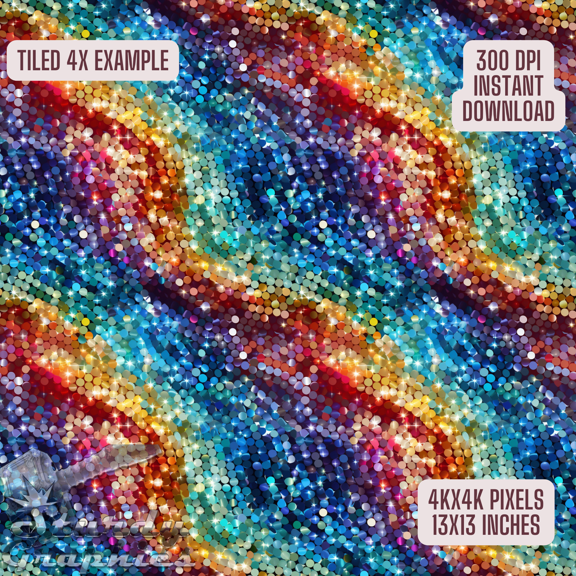 Sequin Background Seamless Pattern, Sequin Clipart, Shimmer Sequin ...