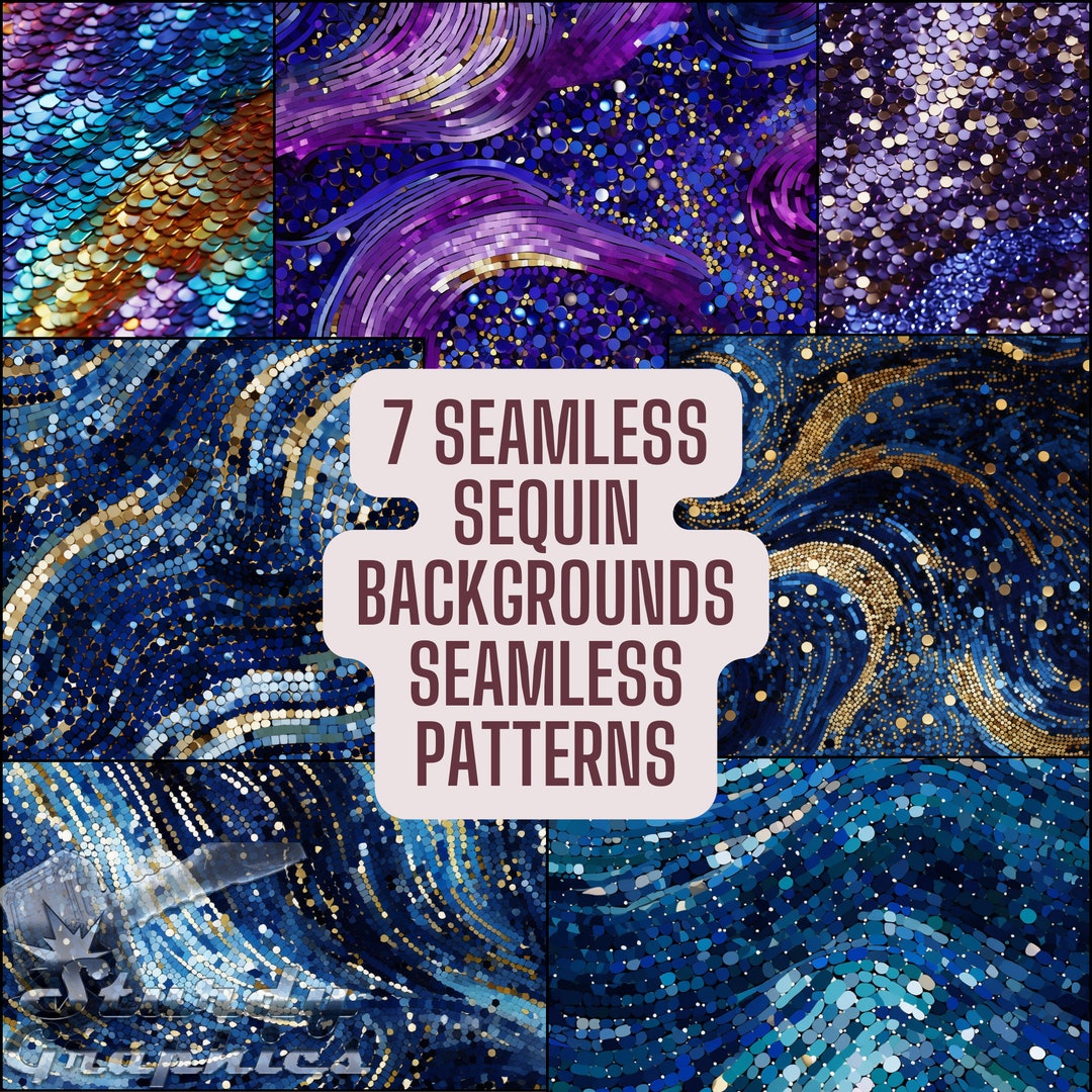 Sequin Background Seamless Pattern, Sequin Clipart, Shimmer Sequin ...