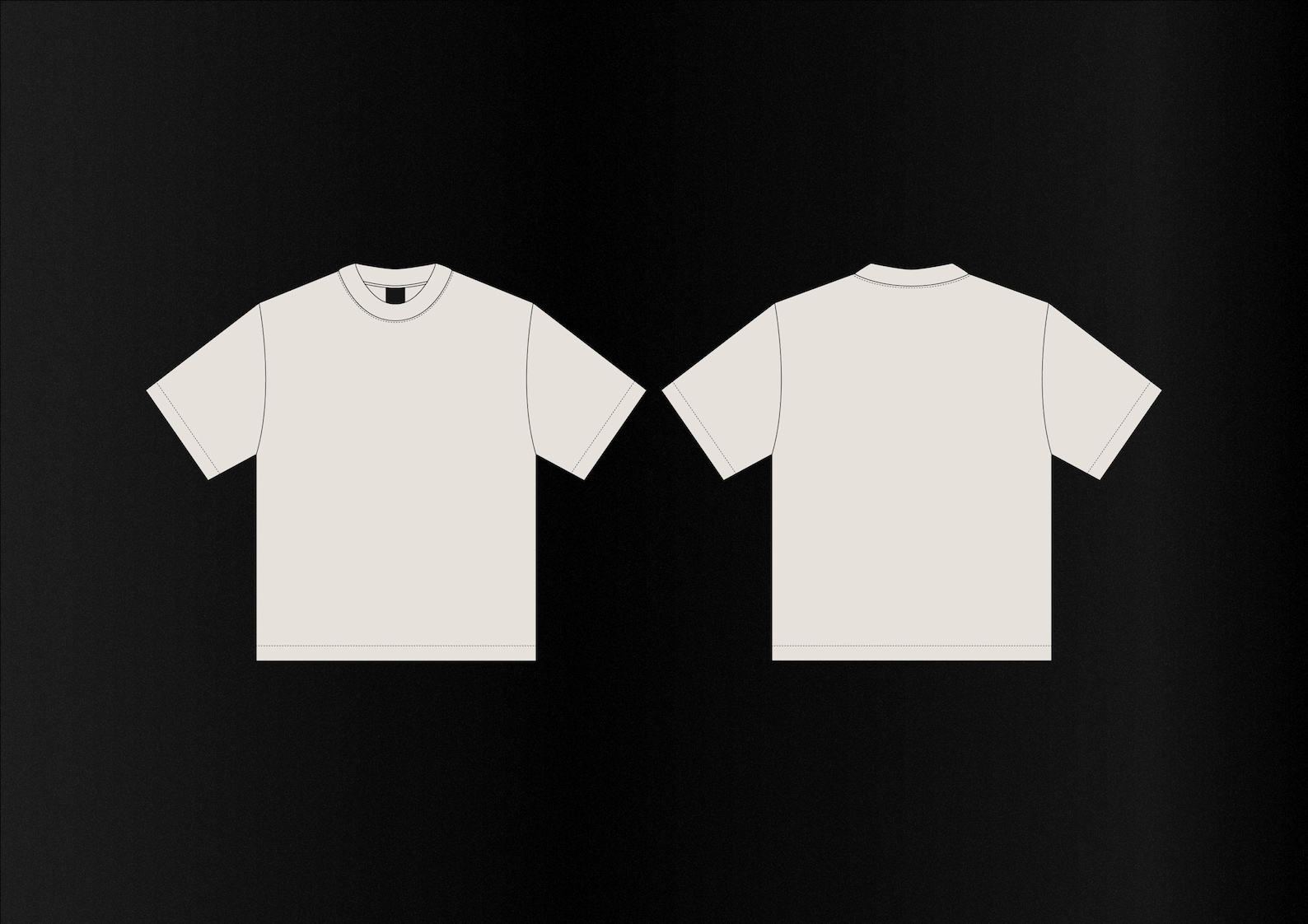 Simple T-shirt Tech Pack Template CAD | Affordable Streetwear Vector ...