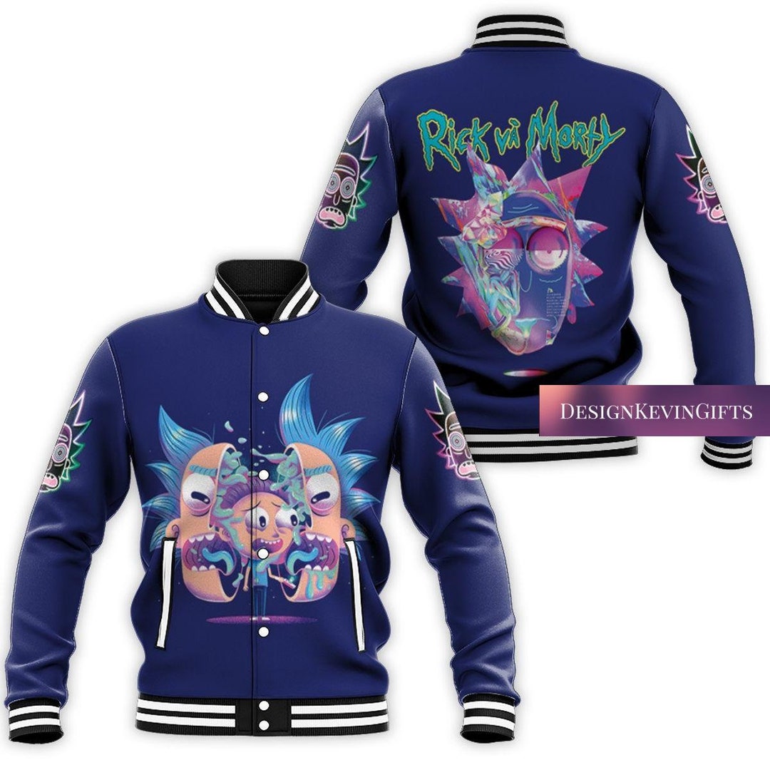 Rick and Morty Baseball Jacket Rick Sanchez Baseball Jacket - Etsy