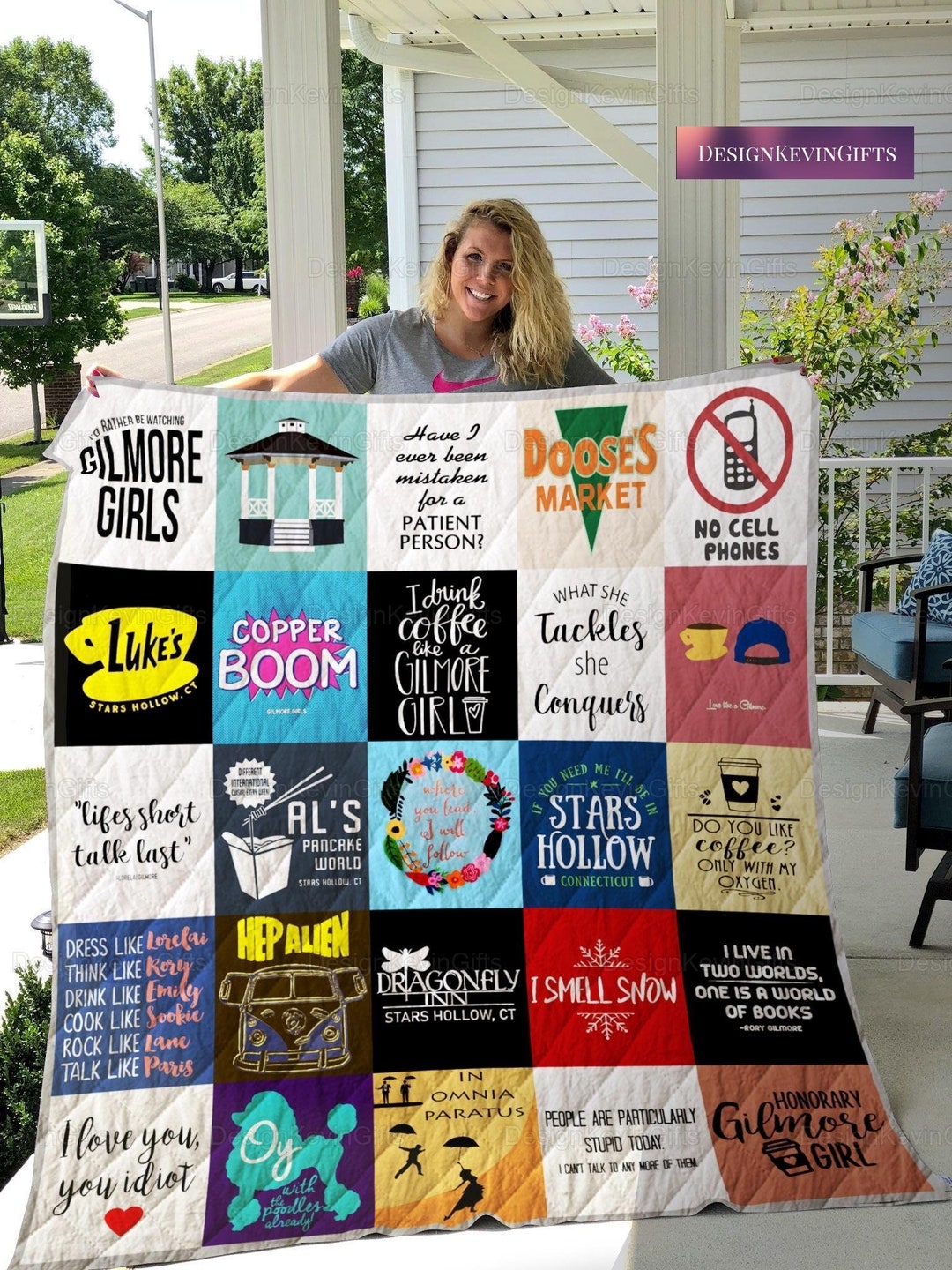 Gilmore Girls Quilt, Gilmore Girls Modern Quilt, Gilmore Girls Tv Show ...