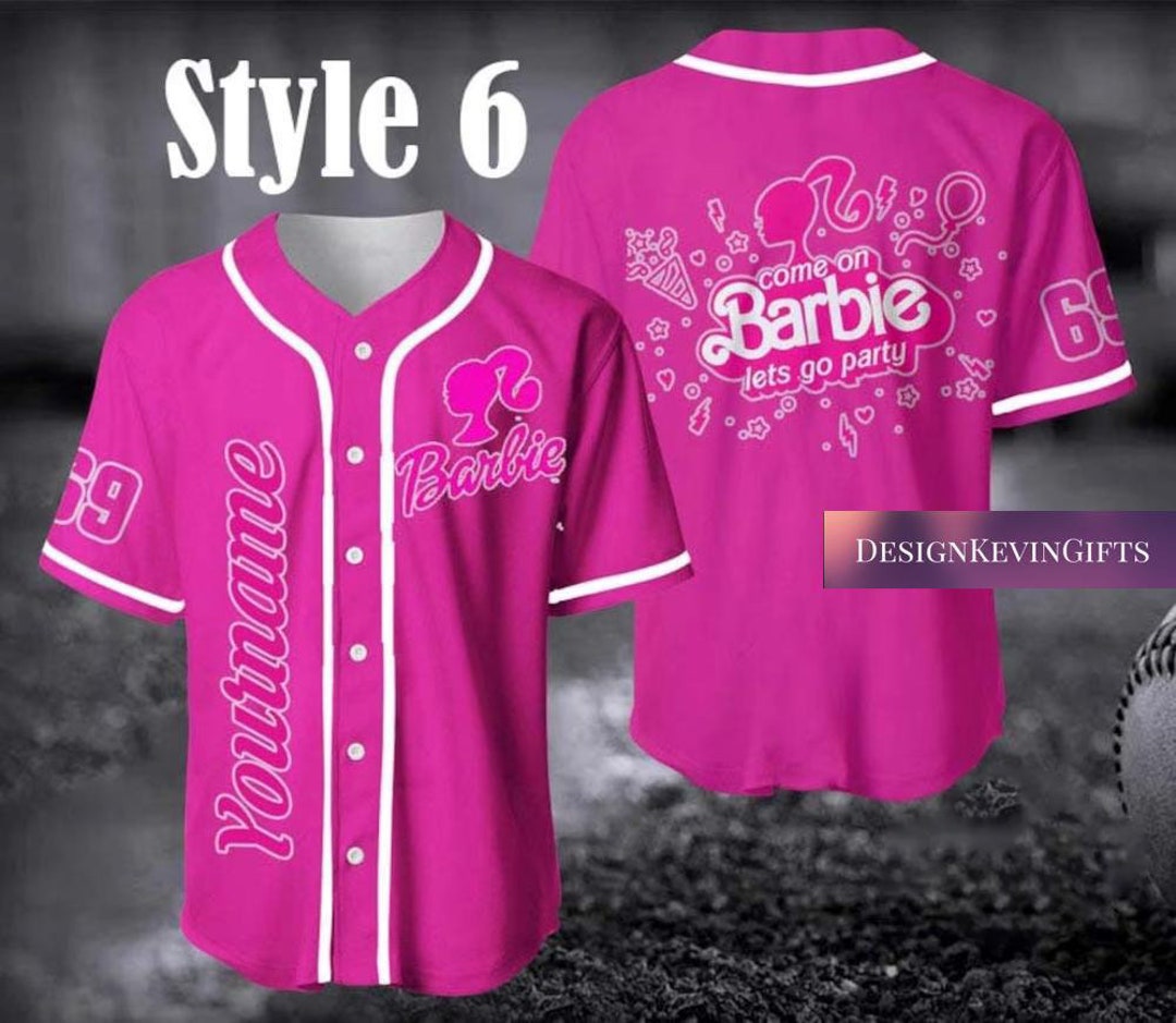 Barbe Shirt Barbe Baseball Jersey Come on Barbi Jersey - Etsy Australia