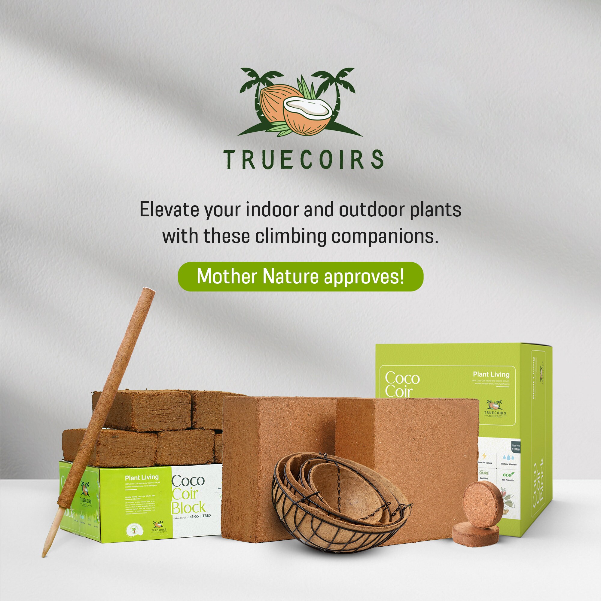 100% Natural and Organic Coco Coir /pith Compressed Blocks High ...