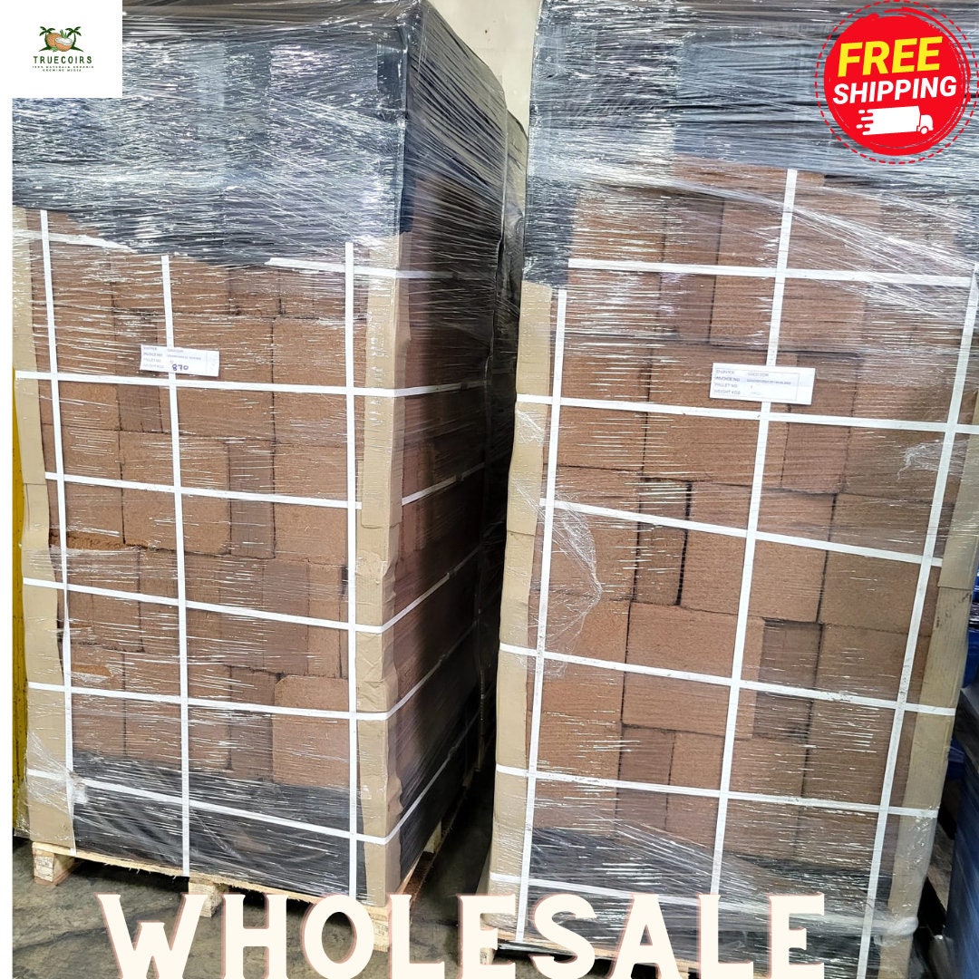1 Pallet of Premium Coco Coir Blocks Bulk Order 11LB/5KG Each Ideal ...