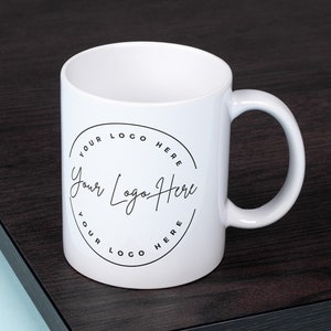 Company Logo Coffee Mugs, Branded Custom Logo Mug, Personalised Mug ...