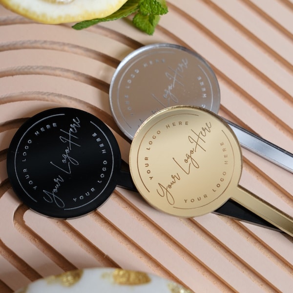 Custom Logo Cocktail Toppers - Etsy