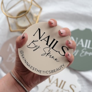 Personalized Acrylic Nailfie Disc, Nail Technician Photo Prop, Nail ...