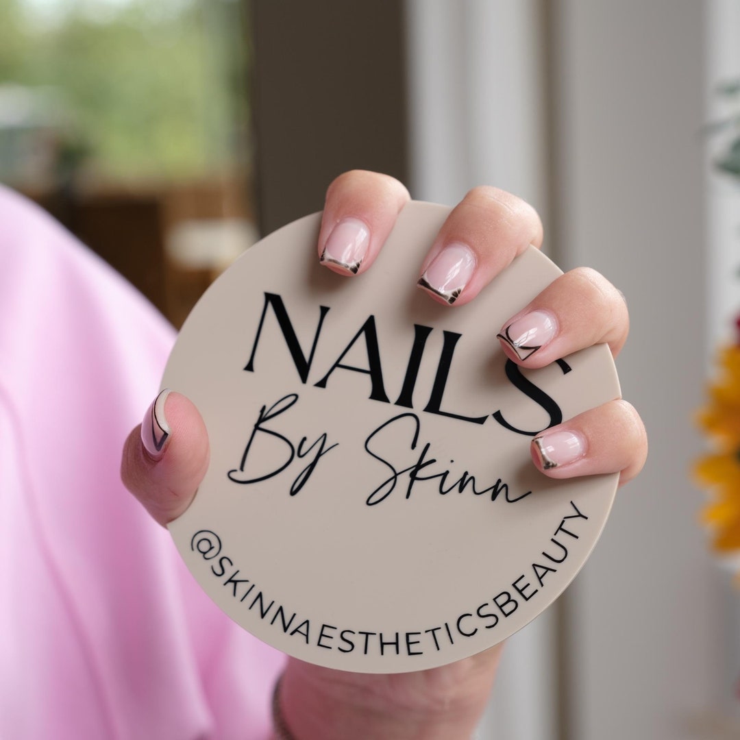 Personalized Acrylic Nailfie Disc, Nail Technician Photo Prop, Nail ...