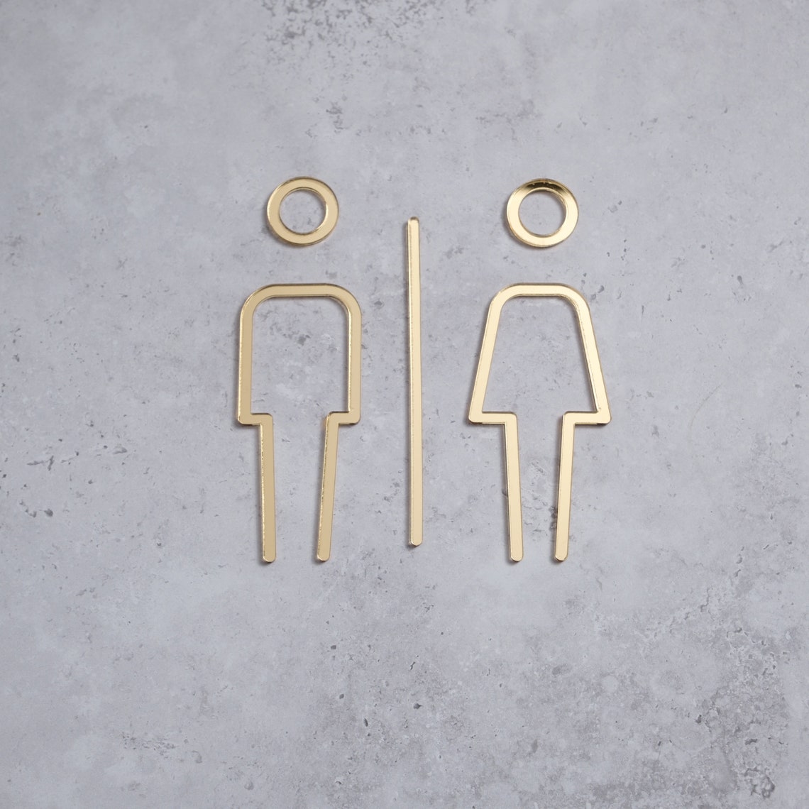 Toilet Sign, Restroom Door Sign, Toilet Door Sign, WC Signs, Restroom ...