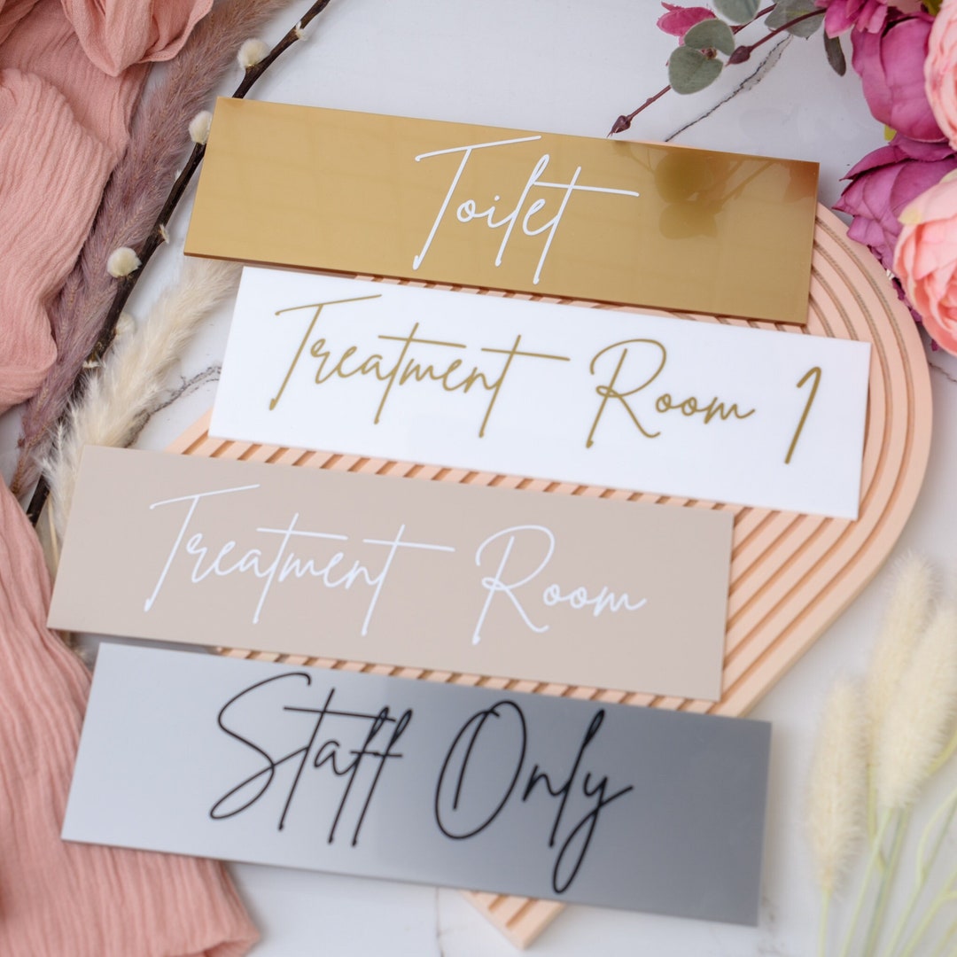 Business Door Sign, Salon Decor, Business Sign, Tanning Hair Nail ...